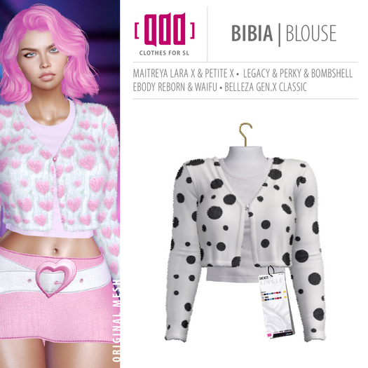 Second Life Marketplace - [ADD] Bibia Blouse - Pattern10